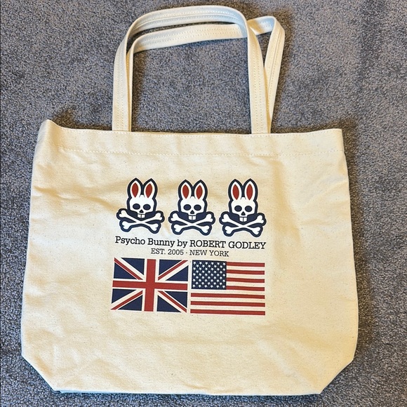 Psycho Bunny | Bags | New Psycho Bunny Canvas Tote Bag | Poshmark